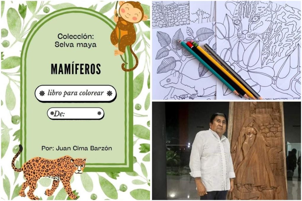 Artesano maya de Dzula lanza libro para colorear con imágenes de ...
