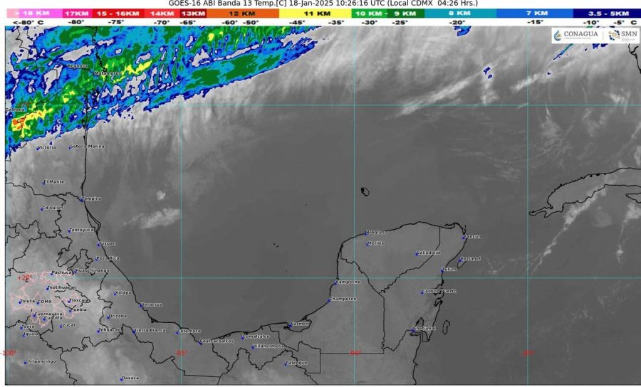 Cielo parcialmente nublado este sábado para Quintana Roo
